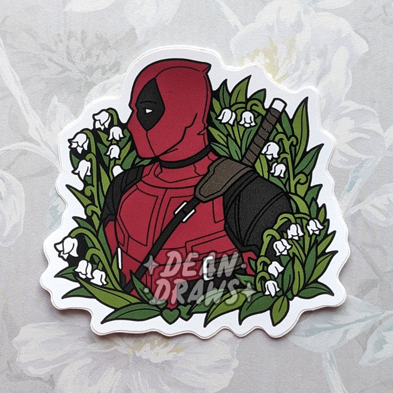 Wade Flowers Sticker | Dean Draws Art