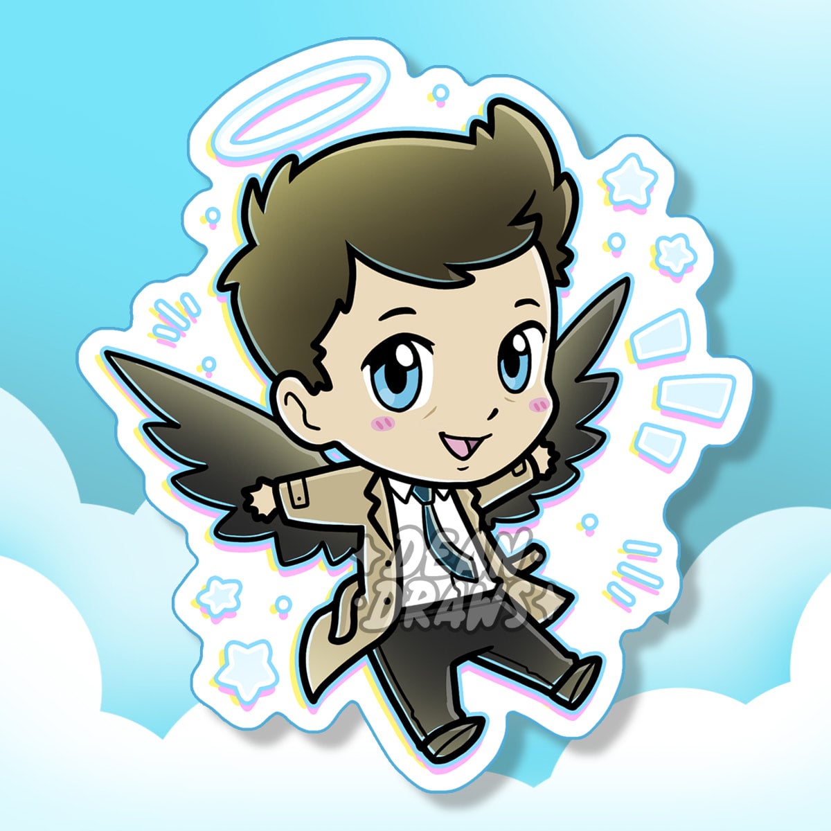 Supernatural Castiel Drawings
