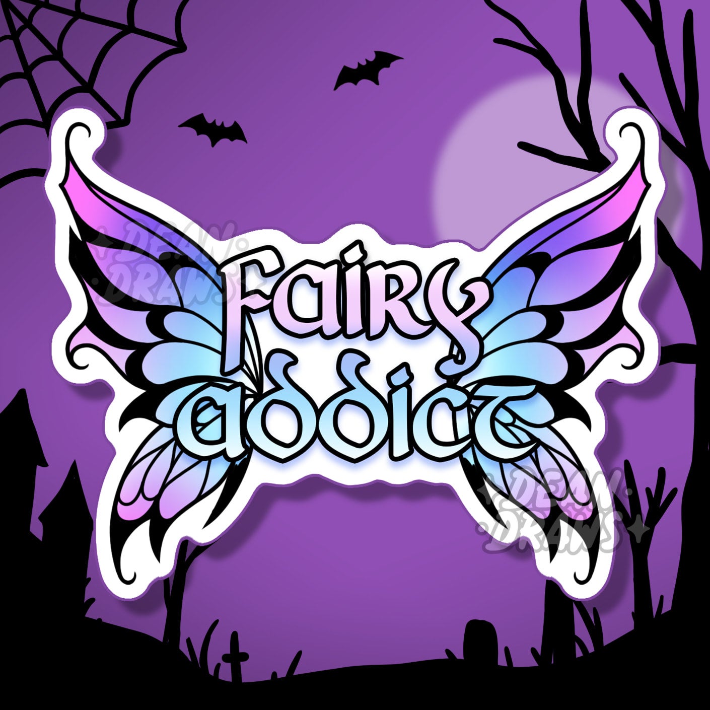 Fairy Addict Sticker | Dean Draws Art
