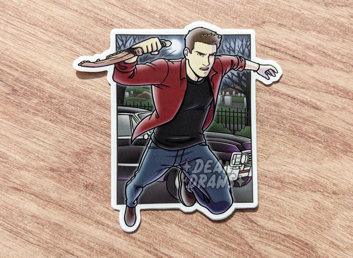 Demon Dean Sticker | Dean Draws Art
